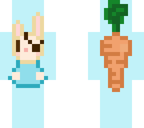 -Bunny Pixel Art- | Minecraft Skin