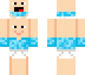 noob holding baby | Minecraft Skin