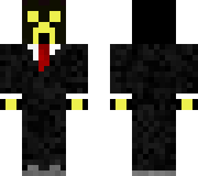 yellow creeper in suit | Minecraft Skin