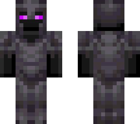 blocky enderman in netherite armor | Minecraft Skin