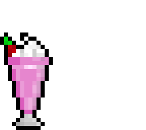 milkshake pixel art | Minecraft Skin