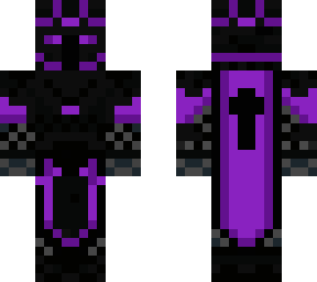 Purple corrupt knight | Minecraft Skin