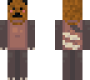 Red panda w/ paper bag head | Minecraft Skin