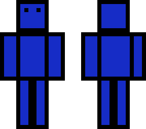 Blue Outline | Minecraft Skin