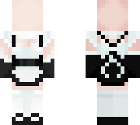 Rem / Ram Maid Outfit Base | Minecraft Skin