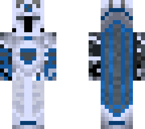 Blue and Grey Knight | Minecraft Skin
