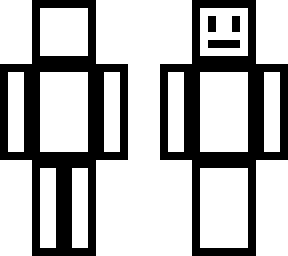 black and white skin | Minecraft Skin