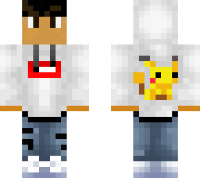 Serashi Pikachu Hoodie Minecraft Skins