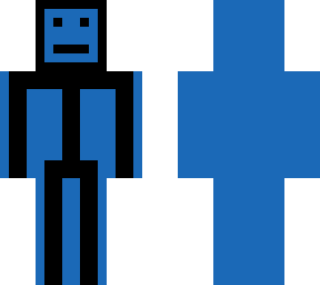 Blue Stickman | Minecraft Skin