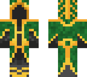 Dark Green Wizard Cloak | Minecraft Skin