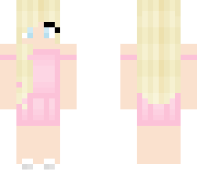 Cute Pastel Pink Dress | Minecraft Skin