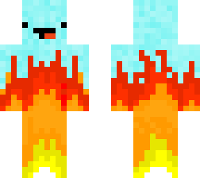 fire and ice derp | Minecraft Skin