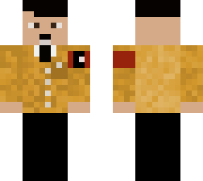 Hitler Minecraft Skin Template