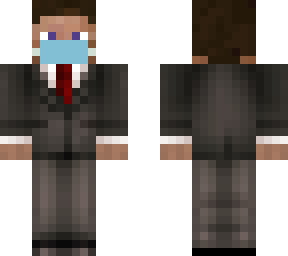 Bussiness Steve w/ Mask | Minecraft Skin