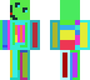 The Wacky Rainbow Alien | Minecraft Skin
