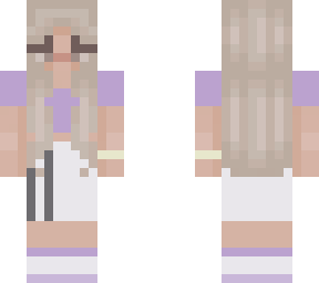 Cute Purple Girl | Minecraft Skin