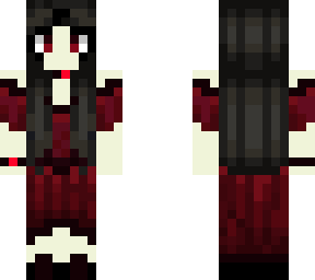 Vampire Girl Minecraft Skin