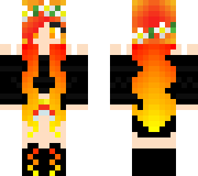 Magma Girl | Minecraft Skin