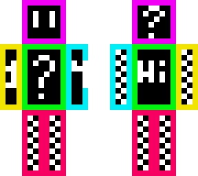 More detailed Neon block | Minecraft Skin