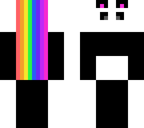 rainbow panda | Minecraft Skin