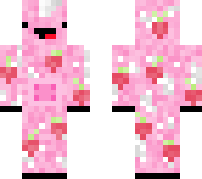 Strawberry Cow | Minecraft Skin