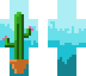 cool pixel art cactus | Minecraft Skin