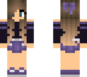 Cute Purple Girl | Minecraft Skin