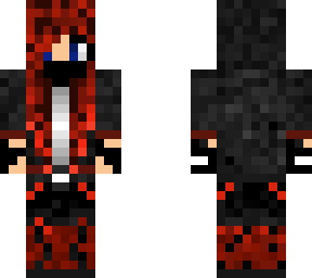 red emo girl | Minecraft Skin