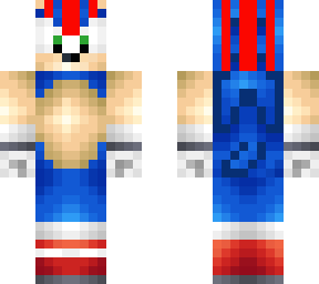 shadic the hedgehog | Minecraft Skin