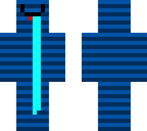 a blue derp blob | Minecraft Skin