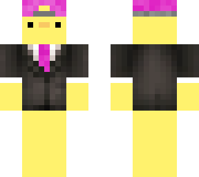Duck Tuxedo Backwards Hat | Minecraft Skin