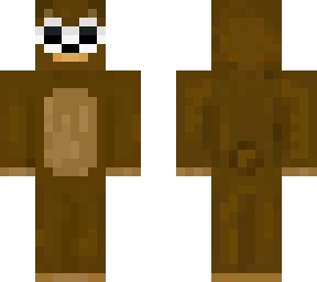 Brown Bear with sunglasses | Minecraft Skin