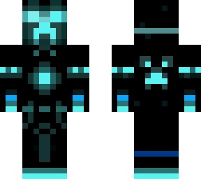 skin creeper azul | Minecraft Skins