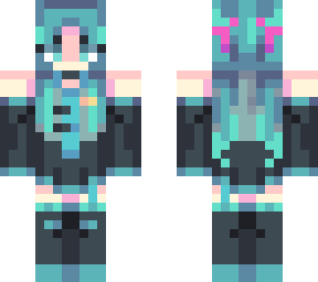 hatsune miku bedrock | Minecraft Skins