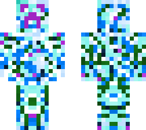 ice creeper | Minecraft Skin