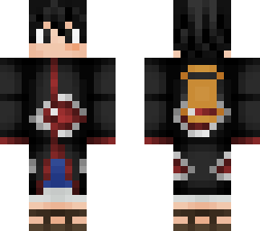 luffy akatsuki sans chapeau de paille | Minecraft Skin