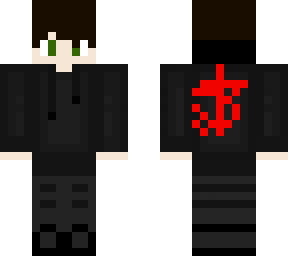 boy with doom slayer mark | Minecraft Skin