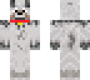 Minecraft Wolf with Red Collar | Minecraft Skin