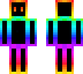 Colorful Rainbow LED Skin | Minecraft Skin