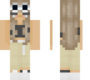 cute girl clout goggles | Minecraft Skin