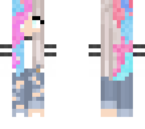 half and half | Minecraft Skin