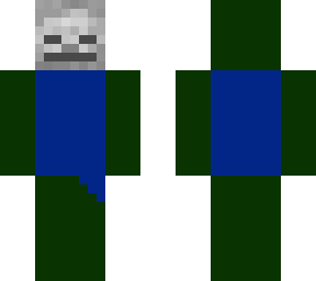 zombie with skeleton mask | Minecraft Skin