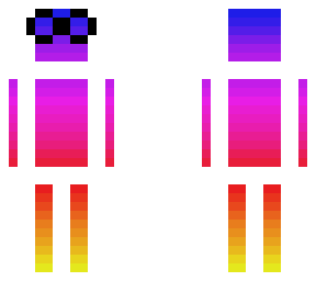 rainbow goggle glasses cool awesome dope | Minecraft Skins