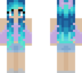 blue locks | Minecraft Skins