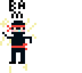 Ninja pixel art: Jimmy | Minecraft Skin