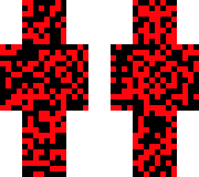 Red and Black Pixel | Minecraft Skin