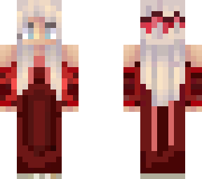 Red Blonde Girl Skin but make it a princess | Minecraft Skin
