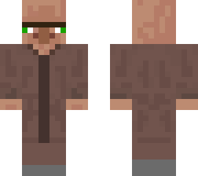 thick eyebrow villager | Minecraft Skin