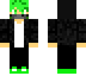 AnimeGreen's official skin (Hood Up) | Minecraft Skin