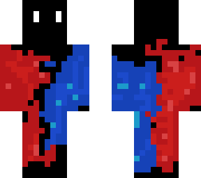 blue and red splash boy | Minecraft Skin